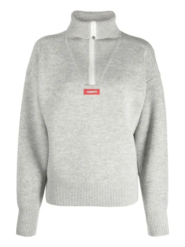 Coperni Half-zip Jumper - Grey