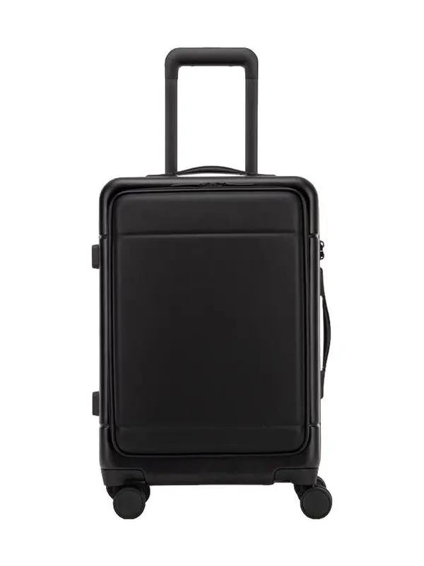 CALPAK 22-inch Front Pocket Carry-on Suitcase - Black