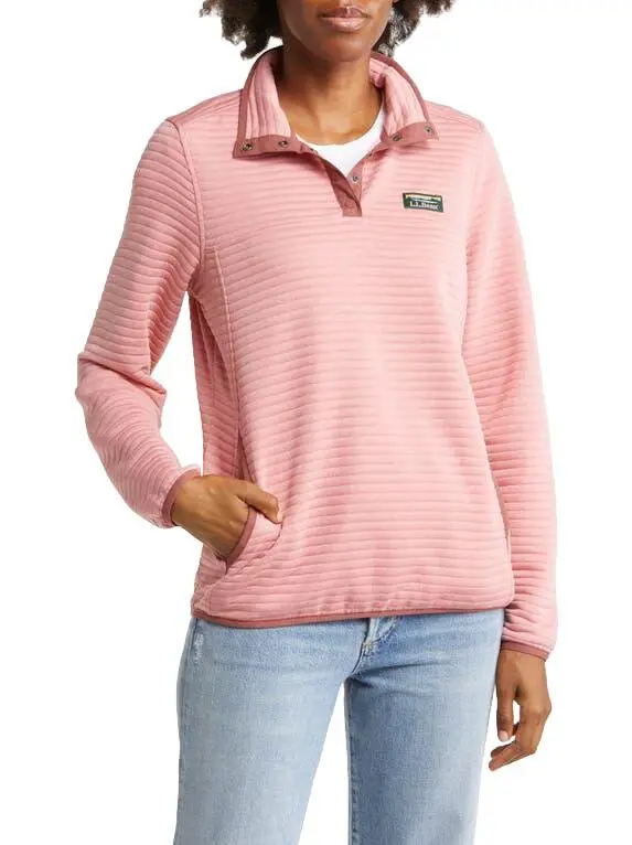 L.l.bean Airlight Knit Pullover - Blush Heather