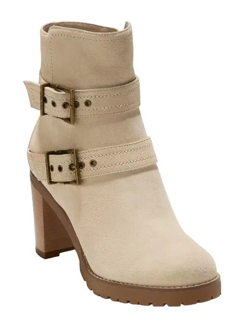Cole Haan Foster Double Buckle Bootie - Sesame Sde