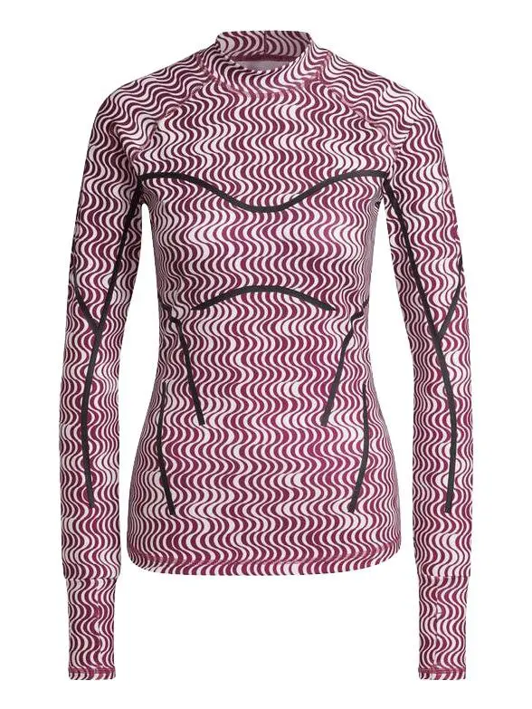 Adidas By Stella McCartney Print Long Sleeve Training Top - White