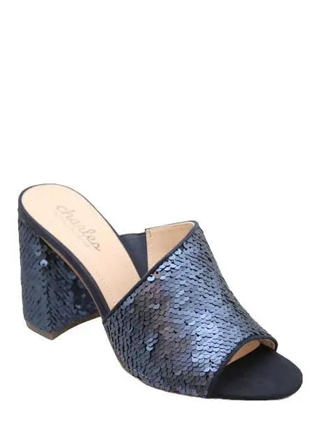 Charles By Charles David Reveal Sequined Sandals - Navy-sq
