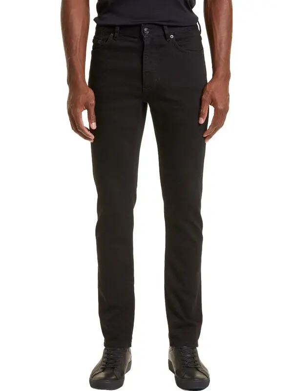 Zegna City Fit Stretch Denim Jeans - Black