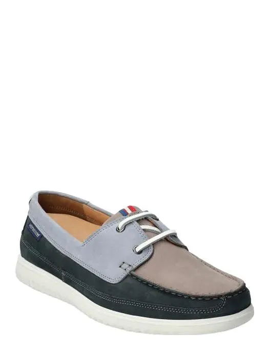 Mephisto Trevis Boat Shoe - Deep Blue Mix