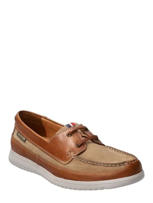Mephisto Trevis Boat Shoe - Taupe Leather