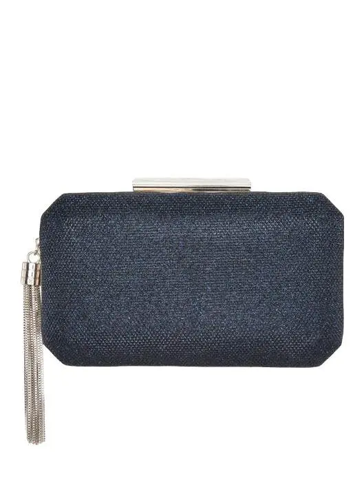 Nina Bellaria Minaudière Clutch - Navy