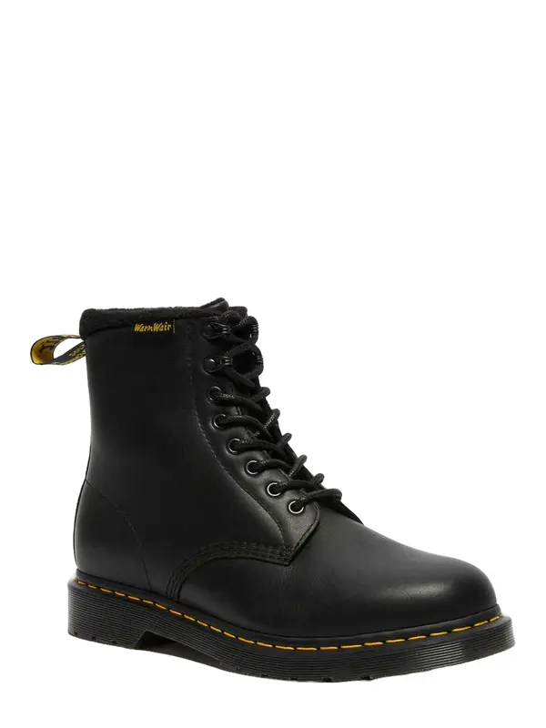 Dr. Martens 1460 Warmwair Leather Lace-up Boots - Black