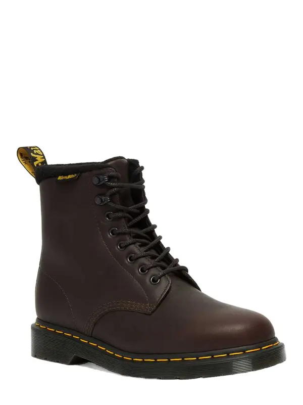Dr. Martens 1460 Warmwair Leather Lace-up Boots - Brown