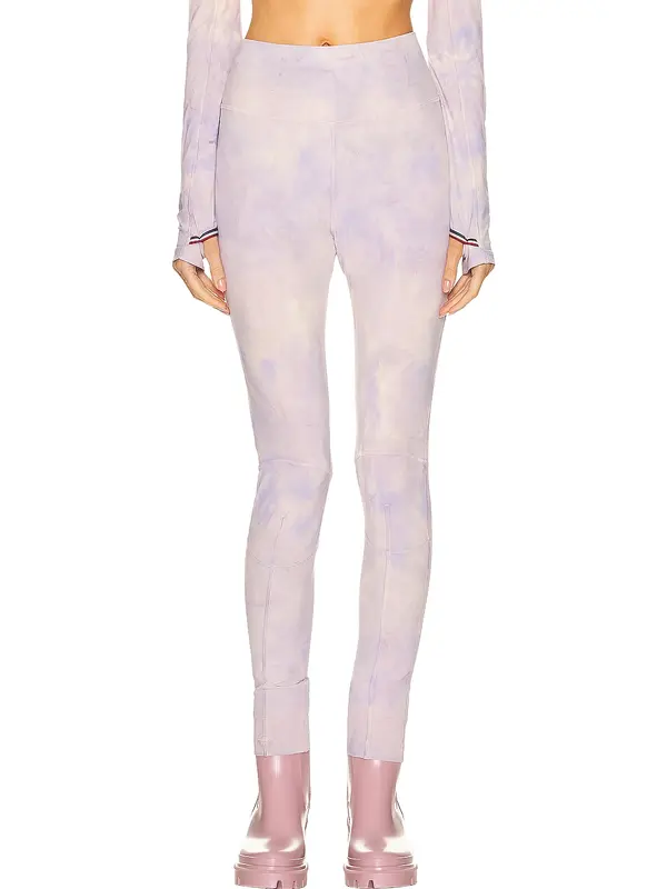 Moncler Legging In Lavender - Tie Dye Multi