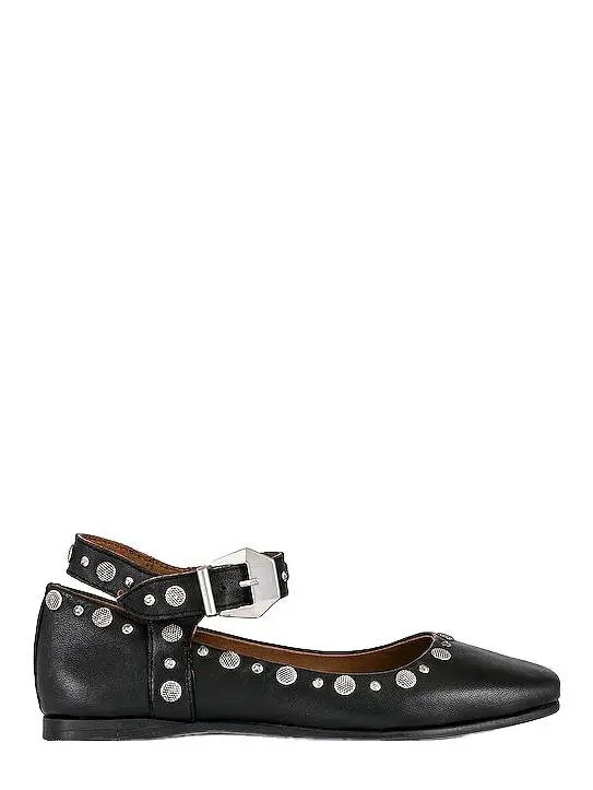 Free People Mystic Mary Jane Flat - Black