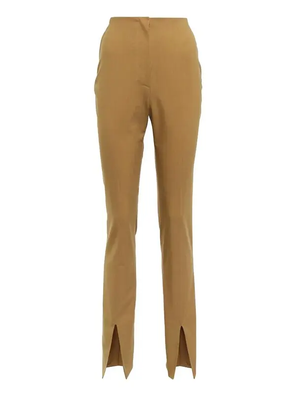 Nanushka Florine Slim Fit Trousers - Brown
