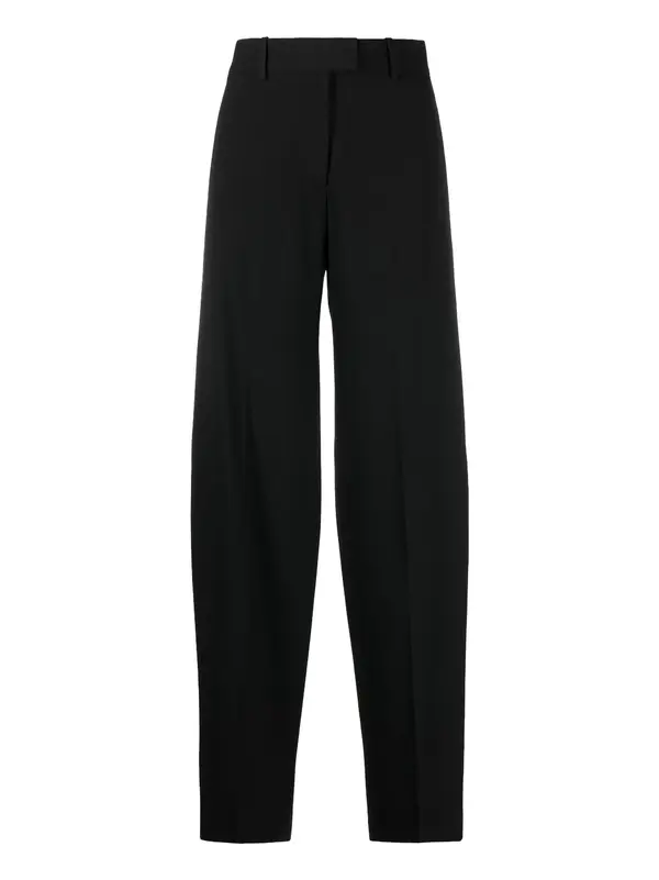 Attico High-waisted Wide-leg Trousers - Black
