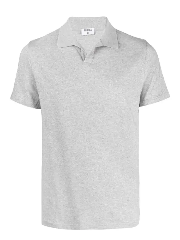 Filippa K Fine-knit Polo Shirt - Grey