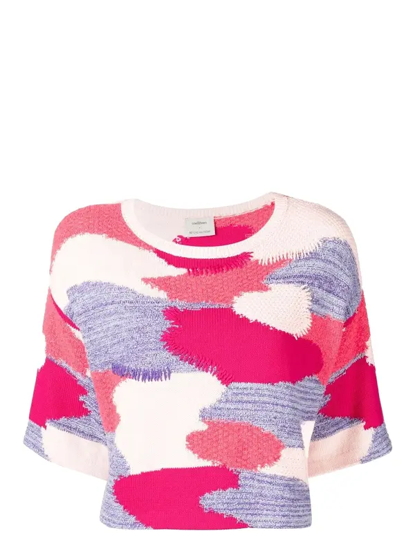 ONEFIFTEEN Patchwork Knit Top - Multicolour
