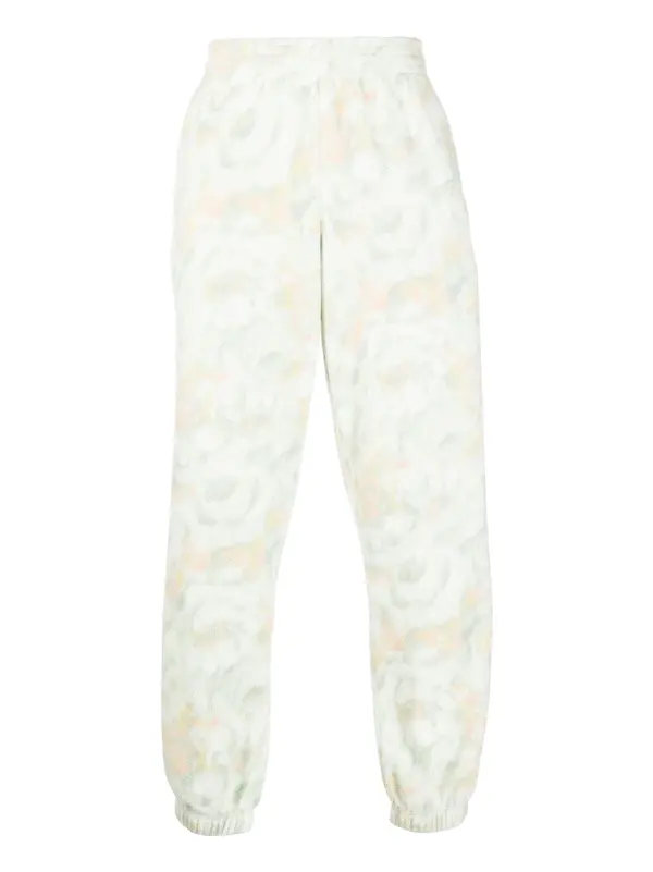 Martine Rose Textured Floral-print Track Pants - Green