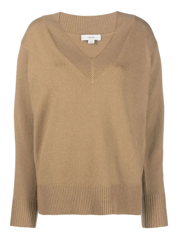 Vince V-neck Jumper - Neutrals