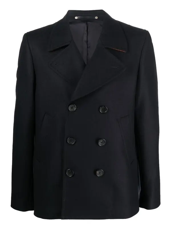 Paul Smith Double-breasted Pea Coat - Blue