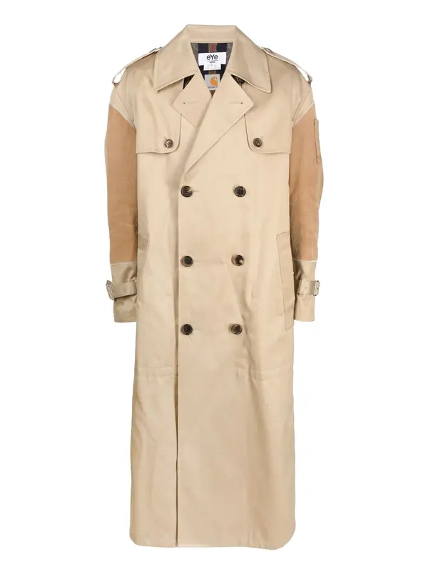 Junya Watanabe X Carhartt Panelled Trench Coat - Neutrals