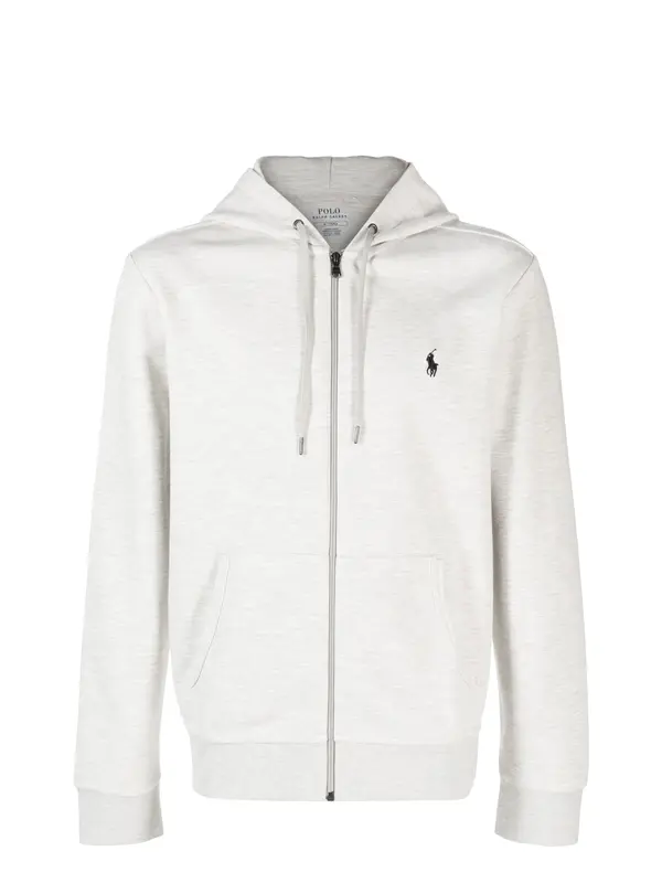 Polo Ralph Lauren Knitted Zip-up Hoodie - Grey