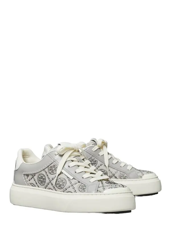 Tory Burch T Monogram Ladybug Sneakers - T Monogram Mercury/bay Gray/blanc