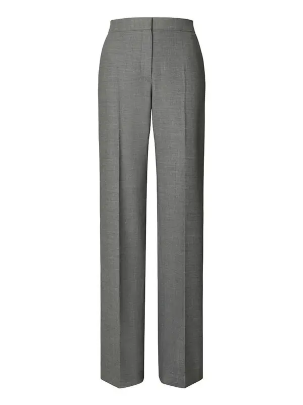 Tory Burch Wool Pant - Dark Gray Melange