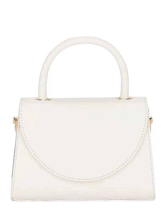 OLGA BERG Sasha Top Handle Bag - White