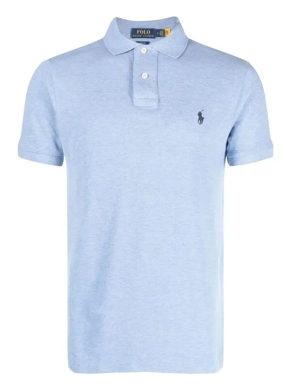 Polo Ralph Lauren Embroidered-logo Polo Shirt - Blue