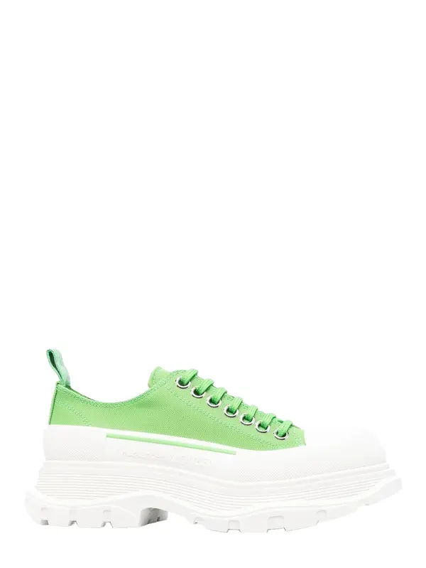 Alexander McQueen Tread Slick Platform Sneakers - Green