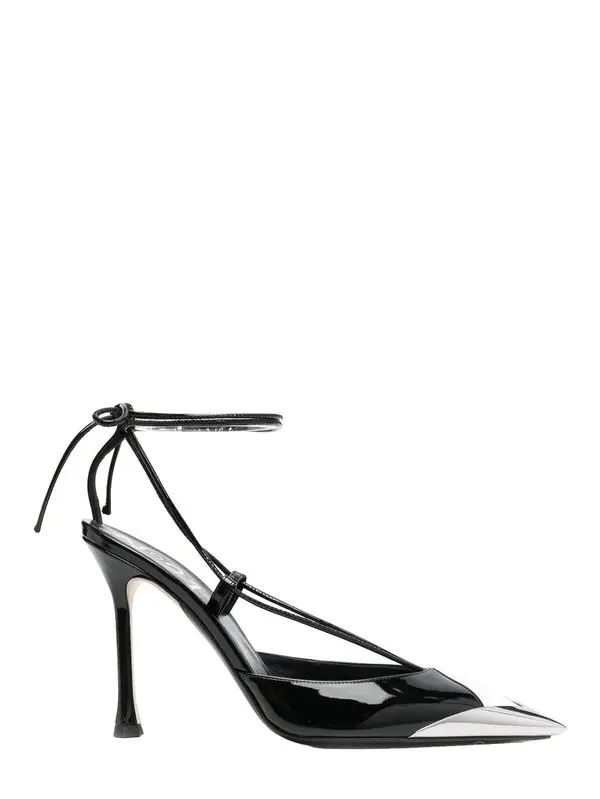 N°21 Colour-block Patent Leather Pumps - Black