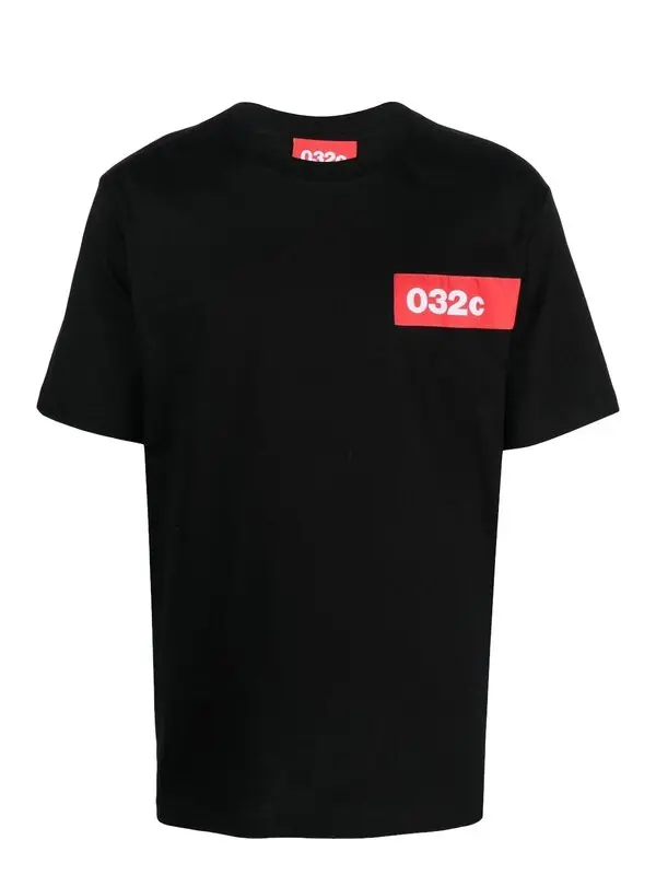 032C Logo-patch Short-sleeve T-shirt - Black