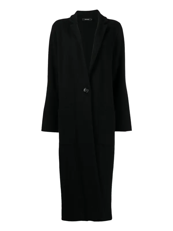 LISA YANG Single-breasted Fitted Coat - Black