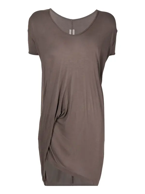 Rick Owens Draped T-shirt - Brown