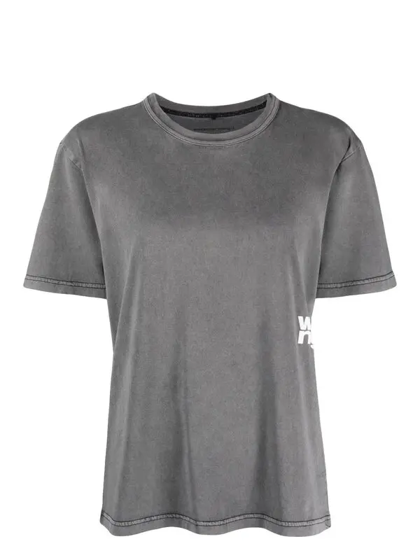 Alexander Wang Logo-print Detail T-shirt - Grey