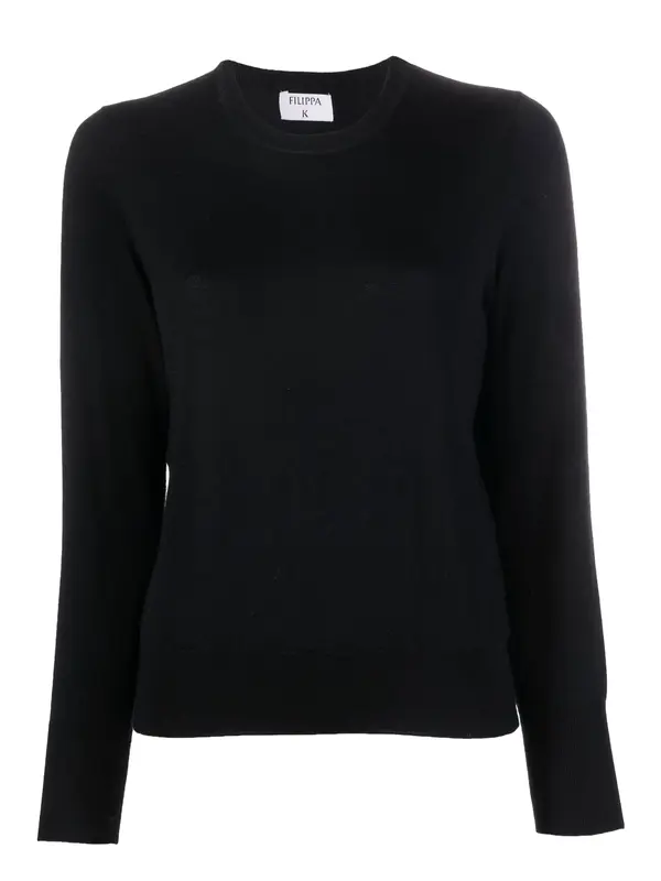 Filippa K Round-neck Sweater - Black