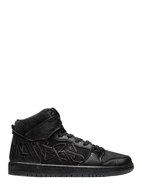 Nike X Faust Sb Dunk High Pro Qs Sneakers - Black