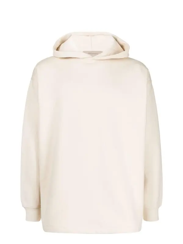 Fear Of God Cotton Hoodie With Debossed Logo - Neutrals