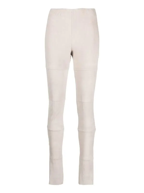 Kristensen Du Nord Panelled Suede Leggings - Neutrals