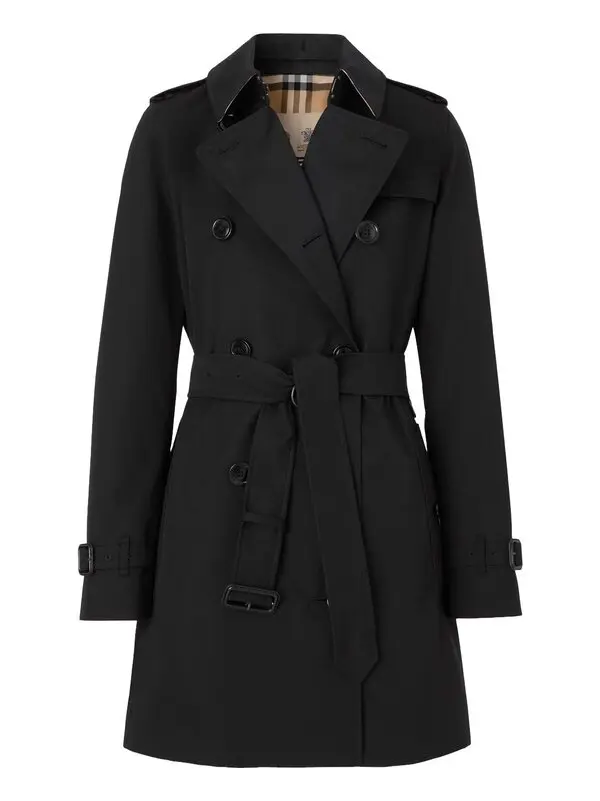 Burberry Kensington Heritage Trench Coat - Black