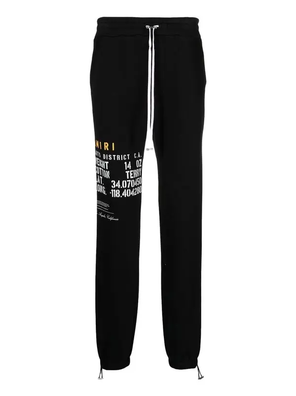 Amiri Military Stencil Joggers - Black