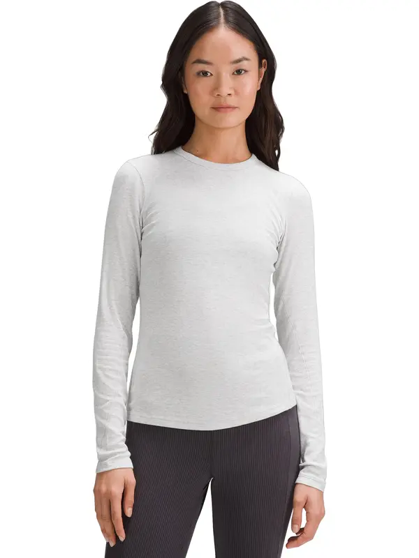 Lululemon Long-sleeve Shirt - Heathered Core Ultra Light Grey