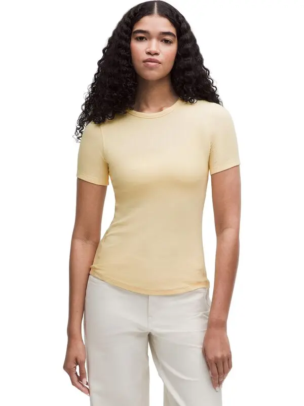 Lululemon Hold Tight Short-sleeve Shirt - Butter Cream