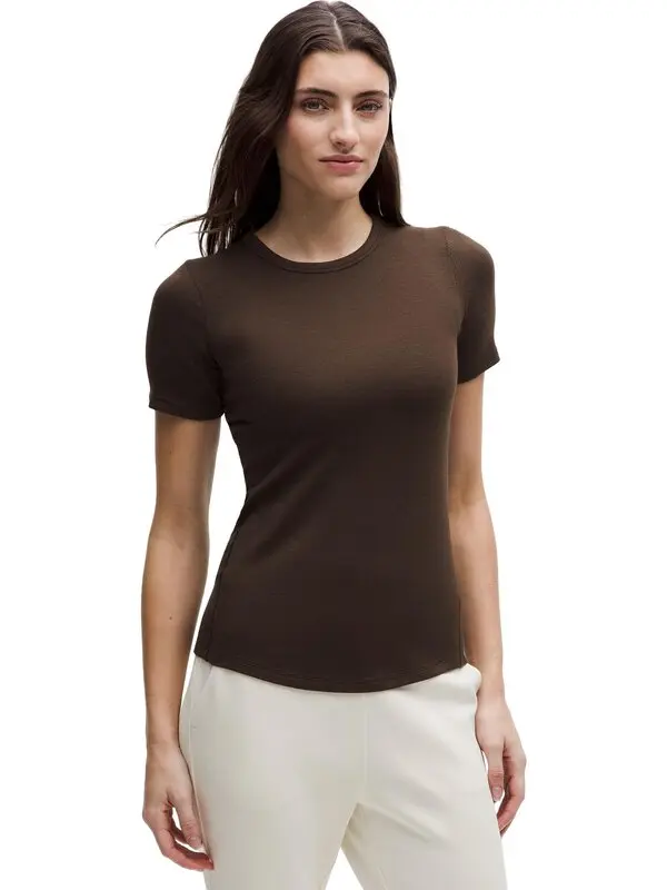 Lululemon Hold Tight Short-sleeve Shirt - Walnut Crunch