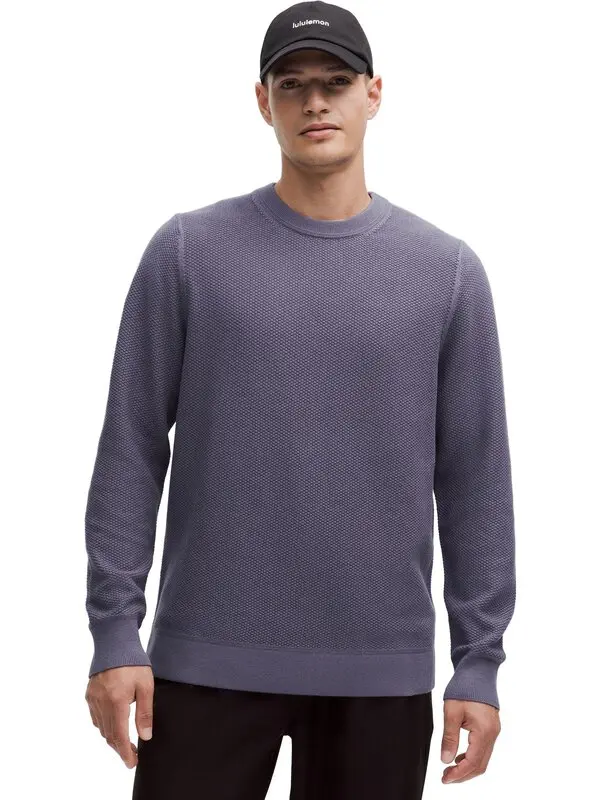 Lululemon Textured Knit Crewneck Sweater - Grape Mist