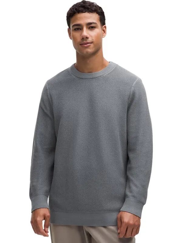 Lululemon Textured Knit Crewneck Sweater - Solar Grey