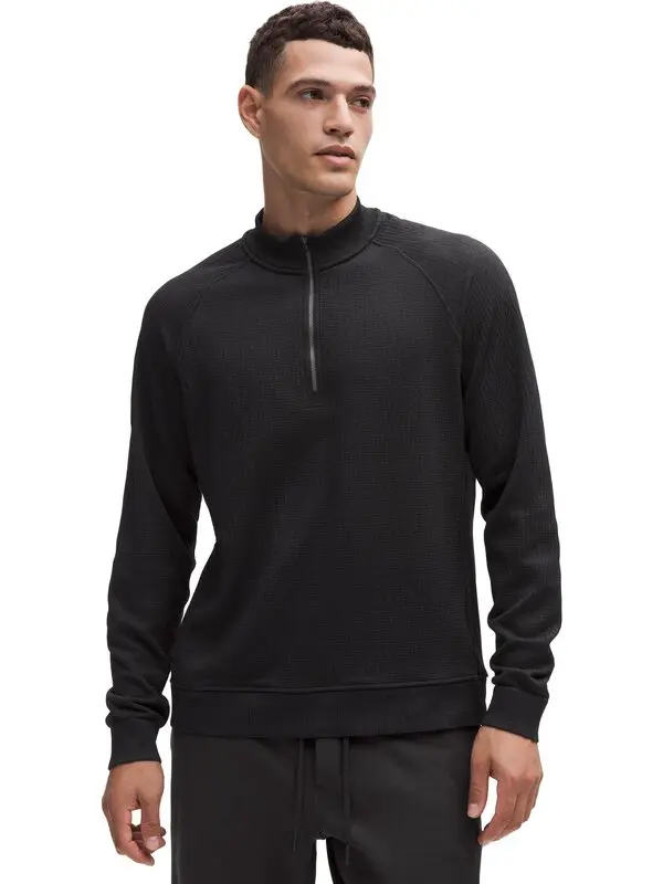 Lululemon Engineered Warmth Half Zip - Black/black