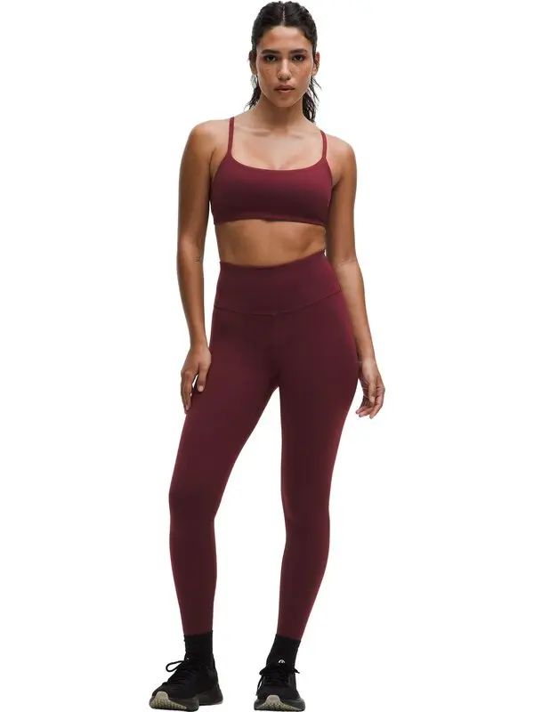 Lululemon Wunder Train Contour Fit High-rise Tight 28 - Burgundy Bay