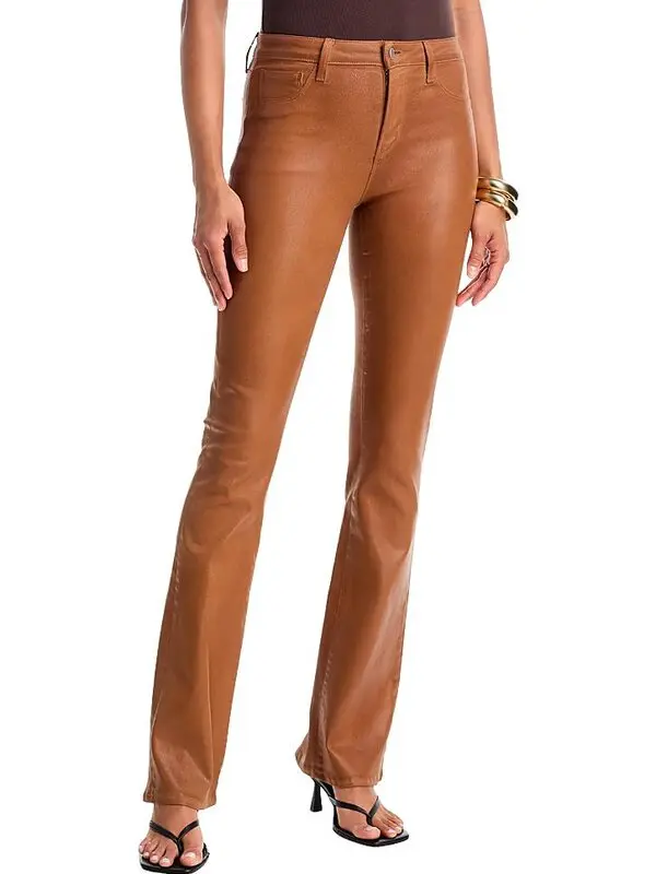 L'Agence Selma High-rise Bootcut Jeans - Java Coated