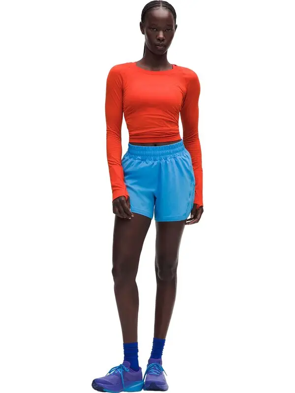 Lululemon Track That High-rise Lined Short 5 - Ocean Wave