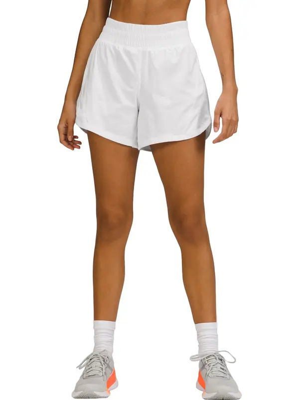 Lululemon Track That High-rise Lined Short 5 - White
