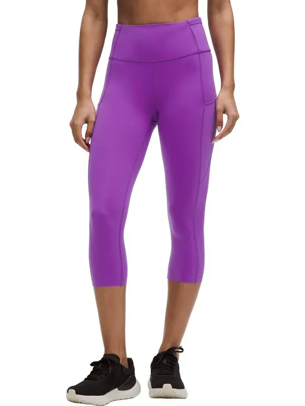 Lululemon Fast And Free High-rise 19" Crop - Atomic Purple